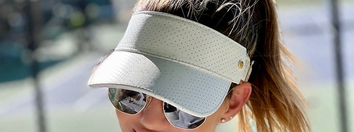 Designer Visor Hat | Leather Visor Hat | Stylish Visor