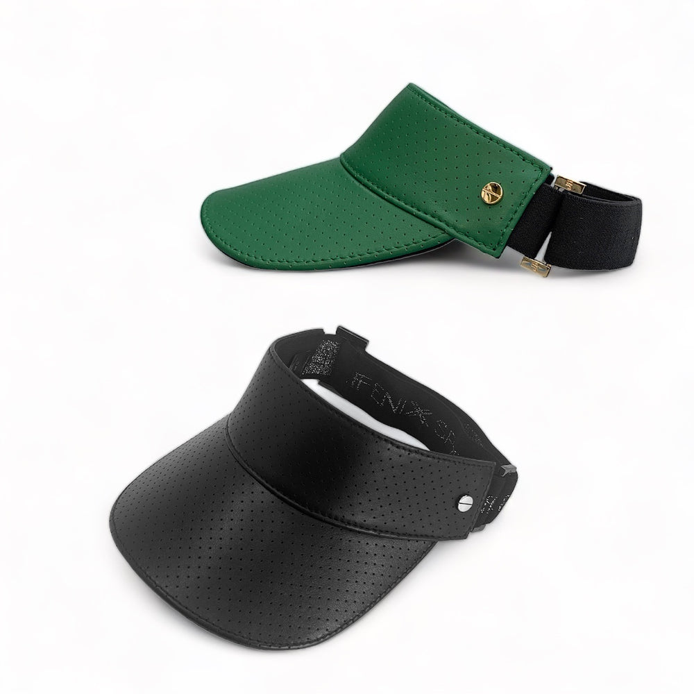 Luxury Leather & Designer Visors - Stylish Sun Visors & Sport Hats