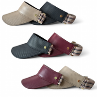 Designer Visor Hat | Leather Visor Hat | Stylish Visor