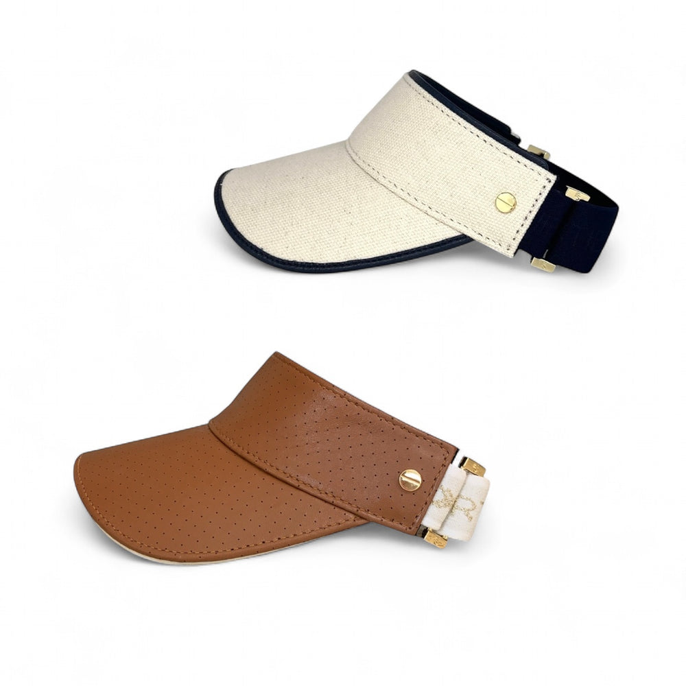 Luxury Leather & Designer Visors - Stylish Sun Visors & Sport Hats