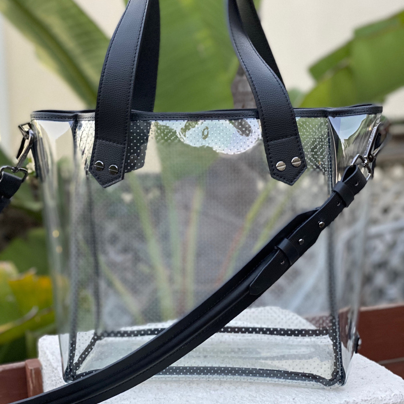 Luxury Clear Bag | Designer Clear Bag | Stylish Gameday Bag - Fenix